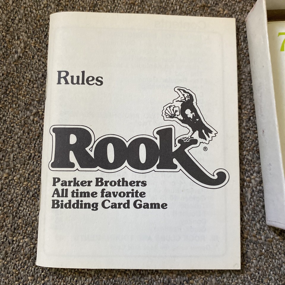 Vintage Rook Card Game Parker Brothers 1972 Edition Complete w/ Rook ...