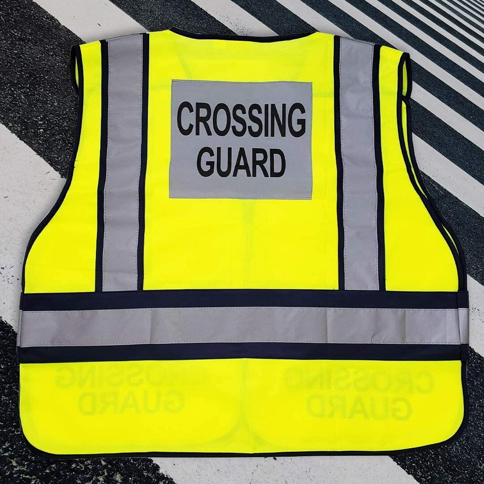 Crossing Guard Vest, School Crosswalk Traffic Road Safety, Reflective ...