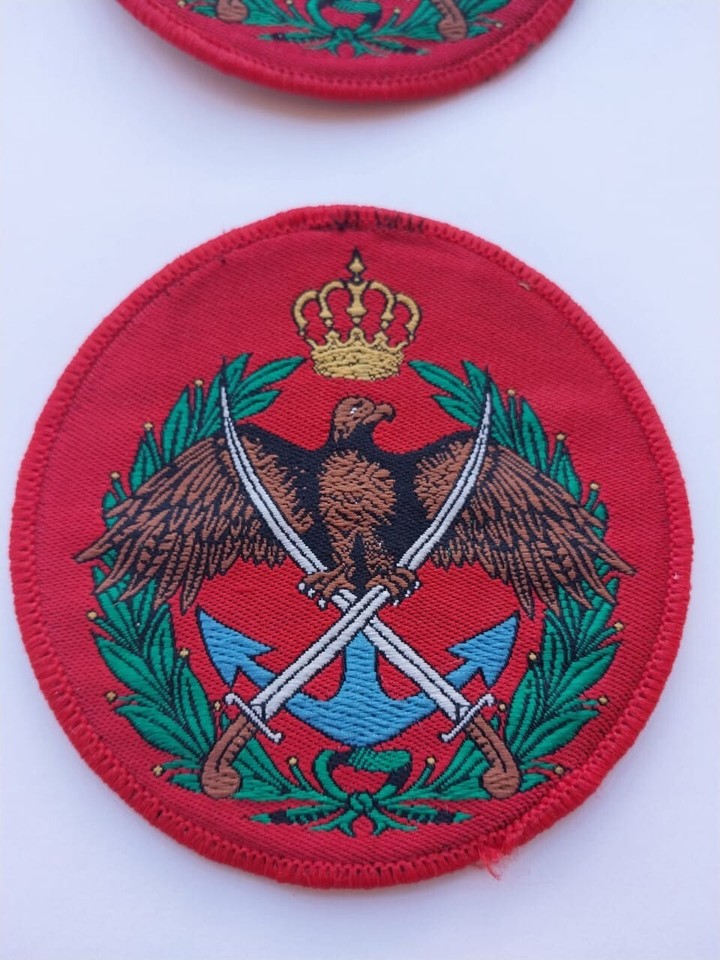 Jordan military Arab patch fabric shoulder emblem HQ chief staff desert ...