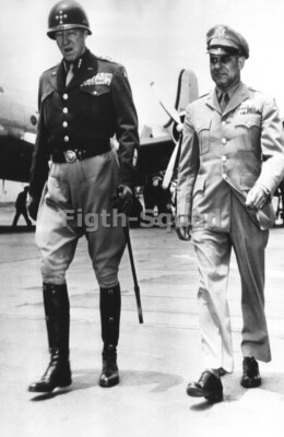 WW2 Picture Photo Lt Gen James Doolittle w Gen George Patton 5143 | eBay
