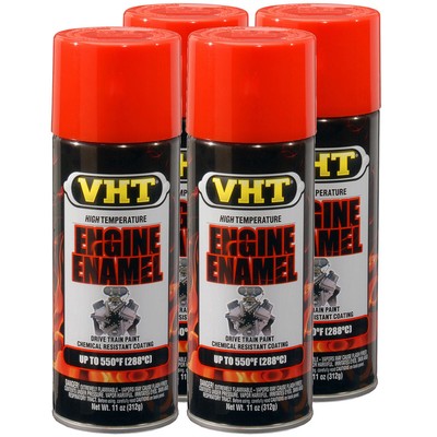VHT Paint VHTSP119 (4-PACK); Engine Enamel 11oz Aerosol Chevy Orange ...