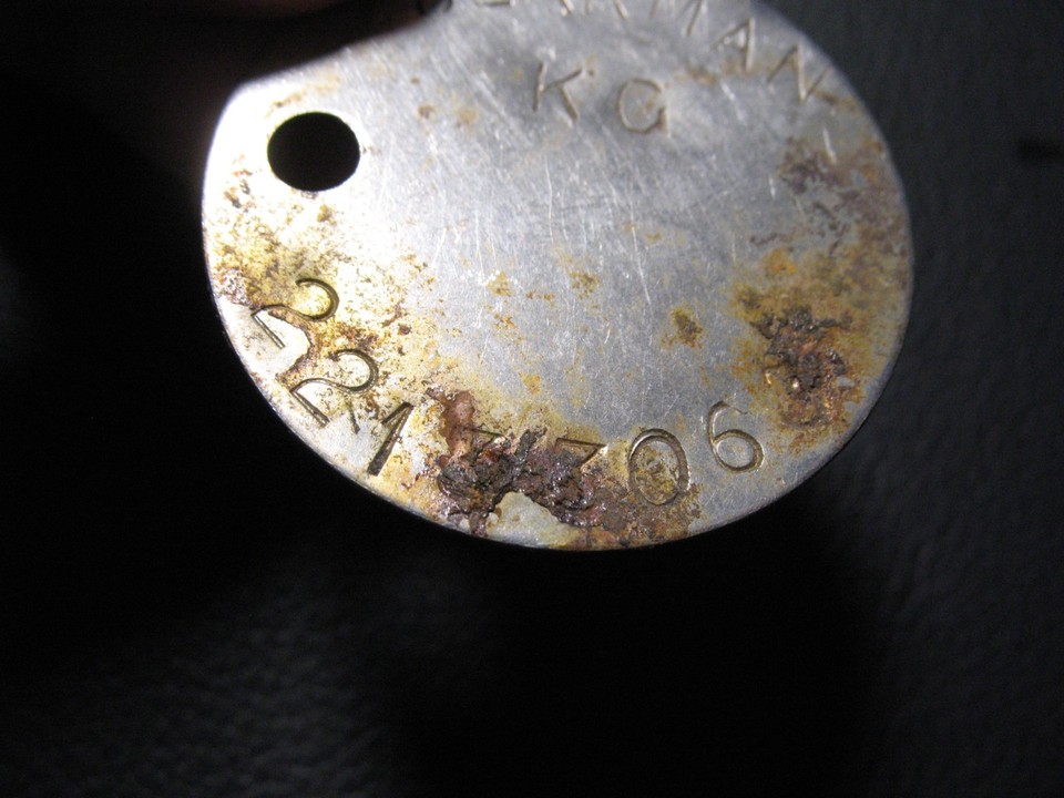 WW2 dog tag - Ex Forgotten Army Dog Tag Project - Dearman K 22133063 ...