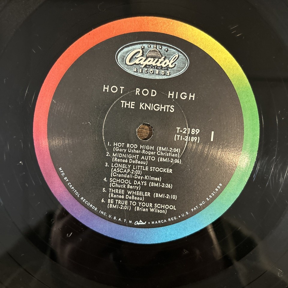 THE KNIGHTS Hot Rod High '64 Capitol MONO RARE Gary Usher Wrecking Crew ...