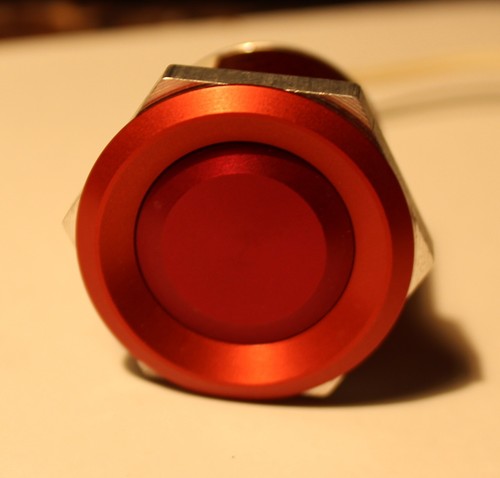 SCHURTER 1241.2625.8 Vandal-Proof PIEZO Electric Switch Anodized RED ...