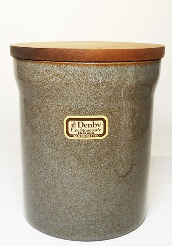 GREYSTONE by Denby Storage Jar 6.75" tall NEW NEVER USED made England ...