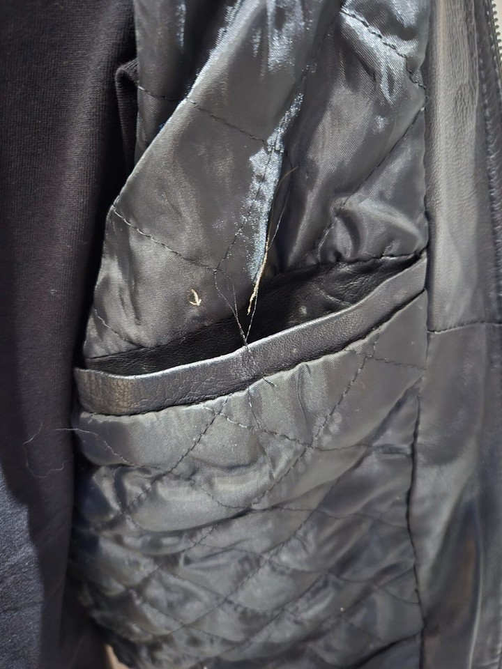 Bay Side Jacket Genuine Leather Used Man SIZE S Black XYR552L | eBay