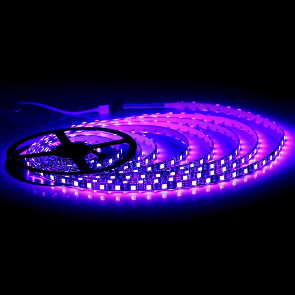 16.4ft RGB LED Strip Waterproof 5050 Ribbon Light Kit for Home Party ...