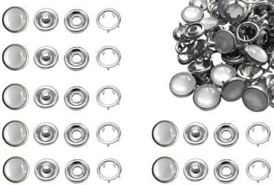 Snap Fasteners - 100 Sets 12mm Pearl Prong Snap Buttons for Sewing ...