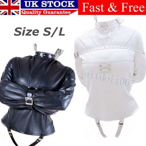 Restraint Asylum Straight Jacket Costume Armbinder Clubwear S/L Size ...