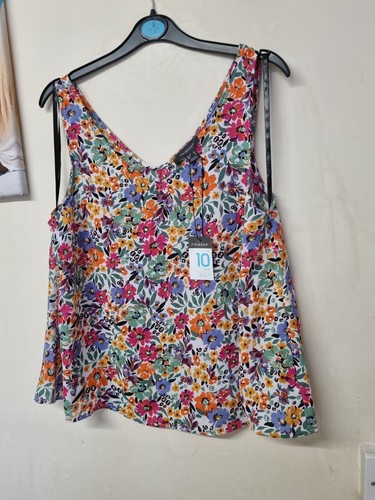 BNWT Multicoloured floral, sleeveless, top size 10 by Primark | eBay