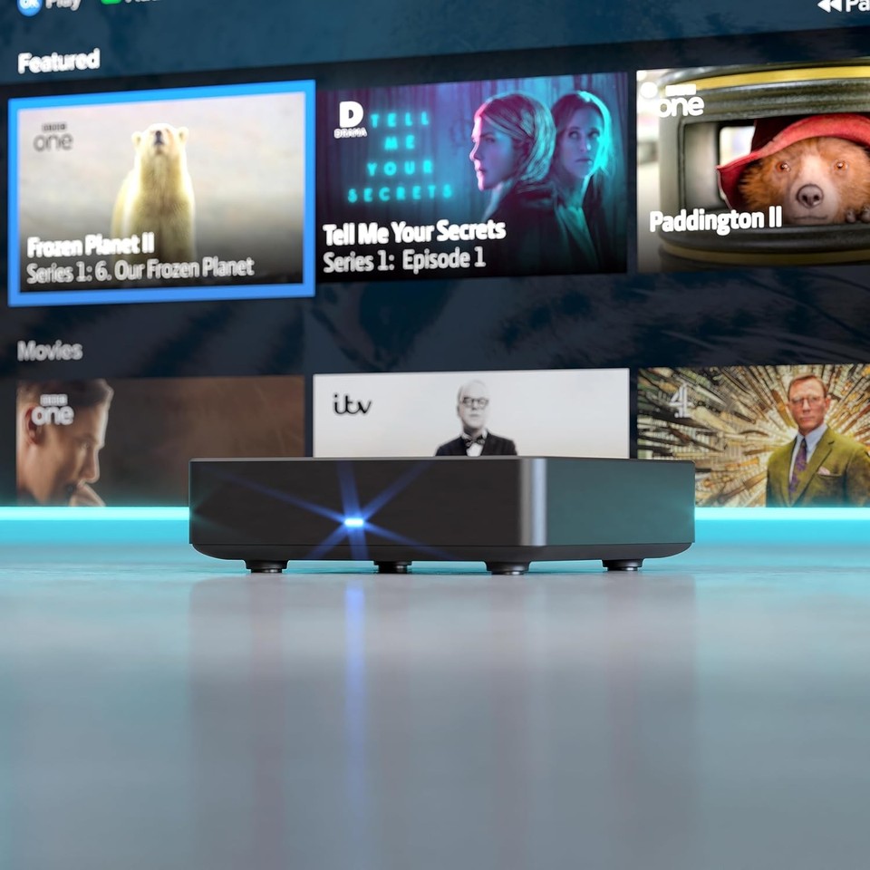 Manhattan T4 Freeview Play 4K TV Box, Black | eBay UK