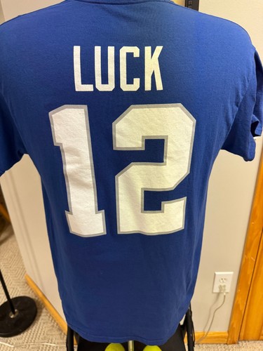 INDIANAPOLIS COLTS ANDREW LUCK JERSEY T-SHIRT MEDIUM NFL TEAM APPAREL ...