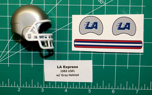1983 Los Angeles LA Express USFL *DIECUT DECALS* & Football Gumball ...