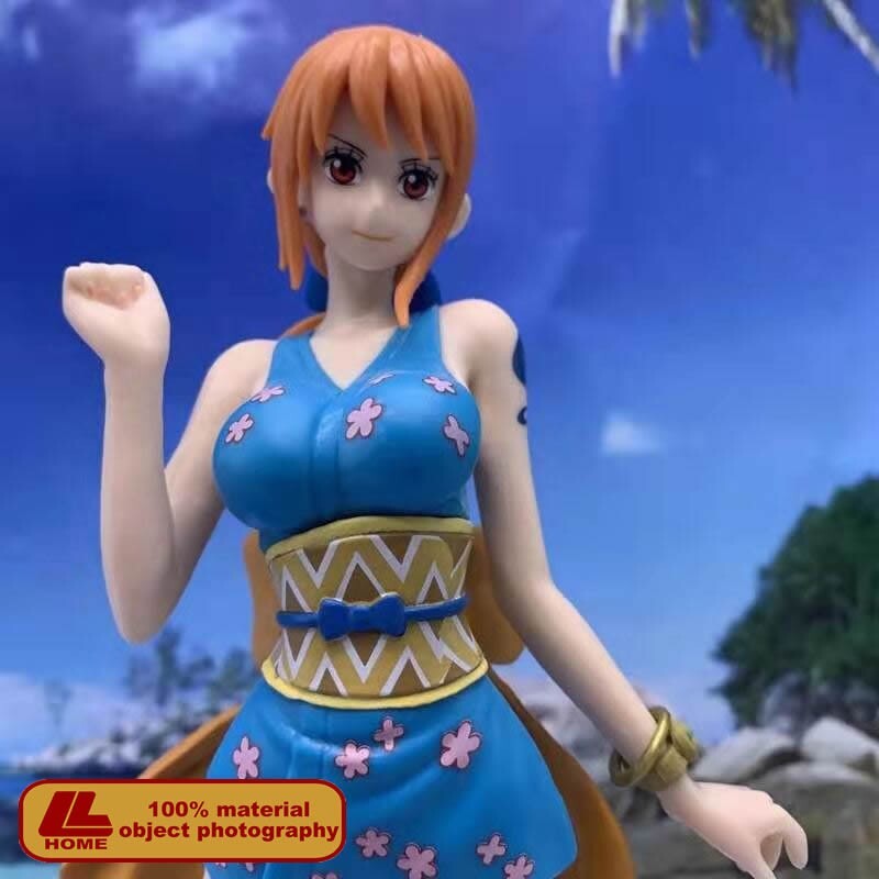 Anime One Piece Hot Girl Kimono Nami Stand PVC Action Figure Statue Toy ...