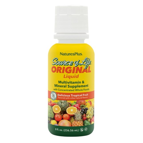 Natures Plus Source of Life Liquid Tropical Fruit - 8 fl oz ...