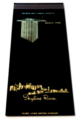 Vintage Matchbook: Skyline Room, BMA Tower, Kansas City, MO | eBay