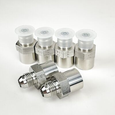 Parker 6-8 XHW-SS 1/2" Socket Weld Tube Adapter x #6 JIC Male 316 SS ...