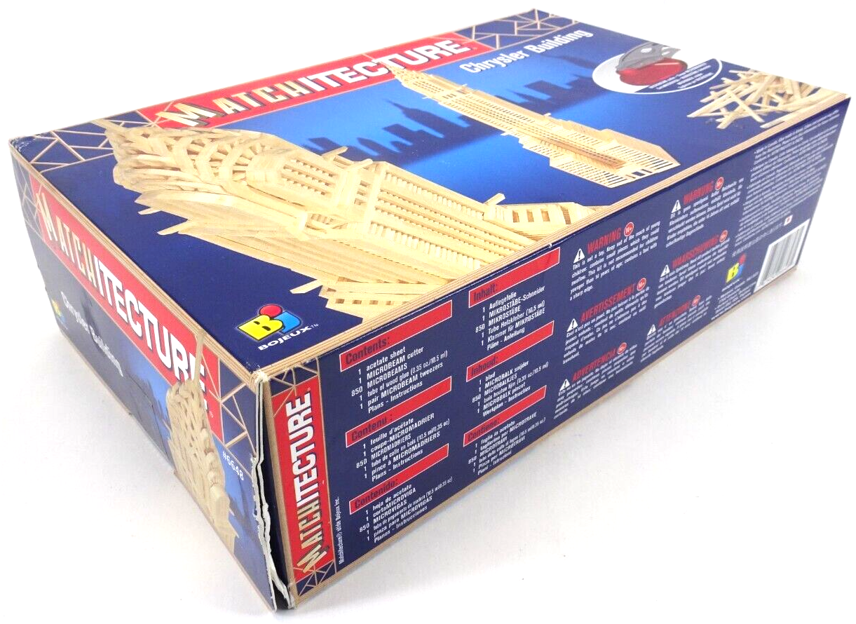 Matchitecture CHRYSLER Building 6648 Wood Matchstick Construction Model ...