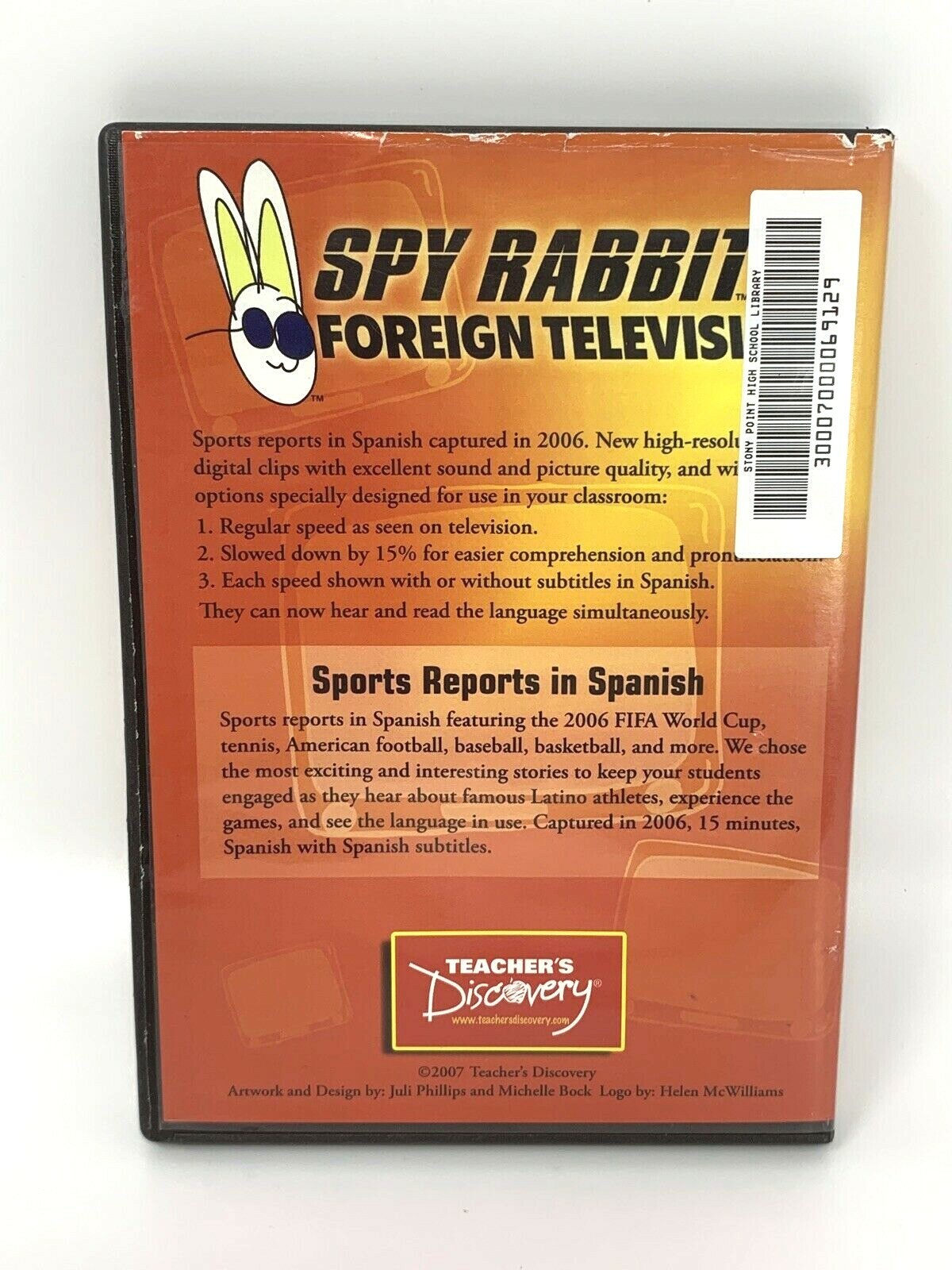 Teacher's Discovery DVD: Spy Rabbit Foreign Television Sports Reports ...