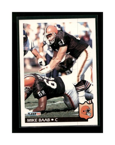Mike Baab 1992 Fleer #63 Cleveland Browns Football Card | eBay
