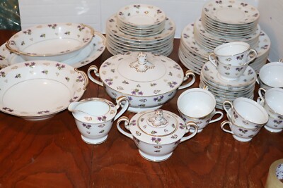 VINTAGE NORITAKE AVALON 5150 DINNER SET CIR 1955 62 PC SET & MANY ...