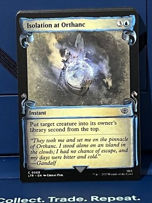 MTG Lord of the Rings Isolation at Orthanc (Showcase Scrolls) | eBay