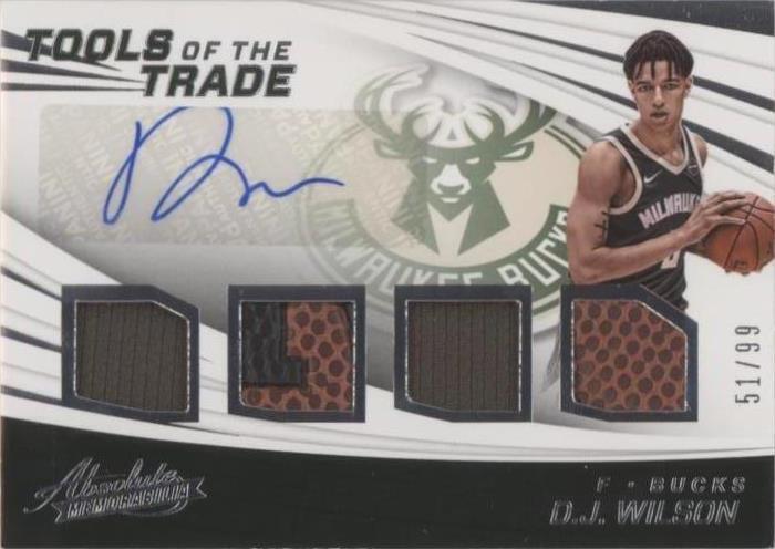 2017-18 Panini Absolute - Tools of the Trade Signatures Four Swatch D.J ...
