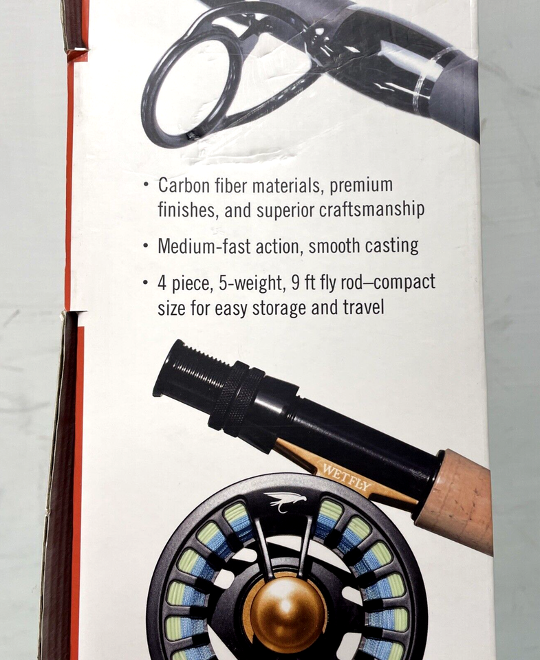 Wetfly Element Black Ops Fly Fishing Rod Kit 5WT 9FT New! | eBay