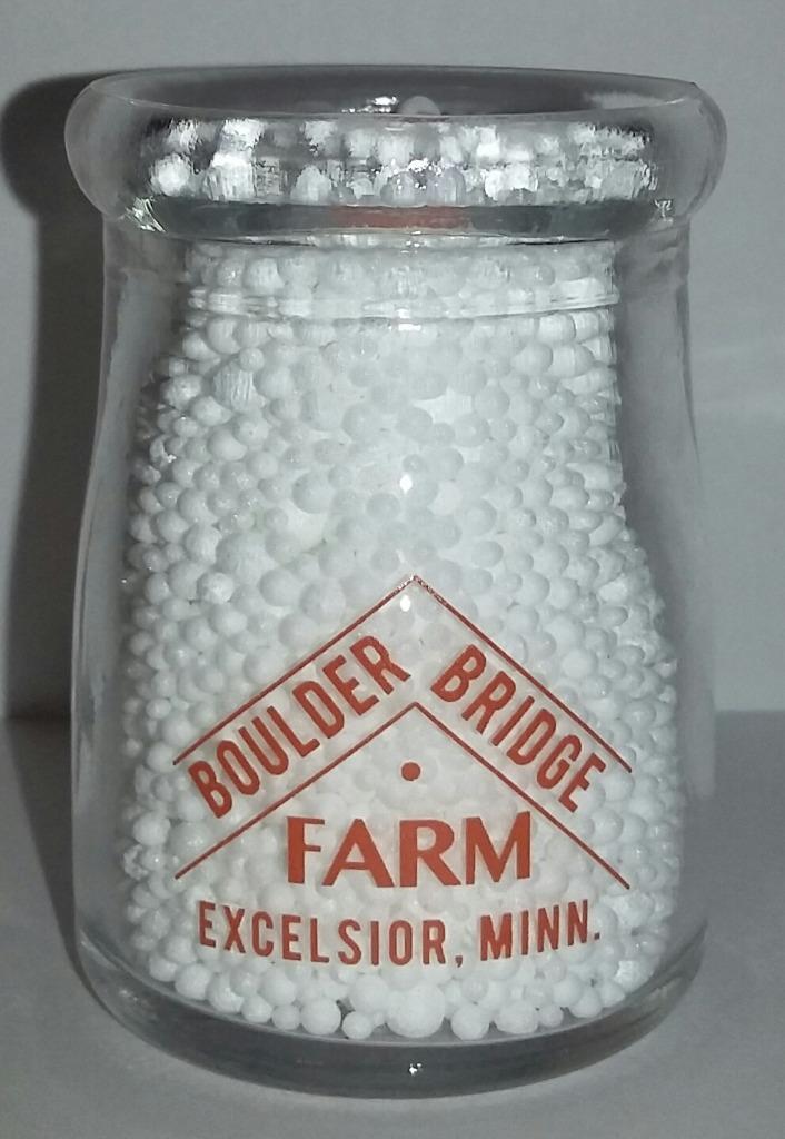 Boulder Bridge Farm 3/4 oz Mini Creamer Bottle Excelsior, Minn | eBay