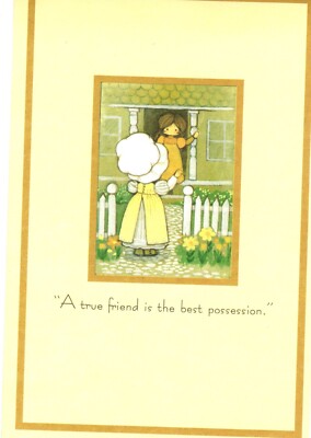A True Friend is the Best Possession, Poem Reprod. Postcard | eBay