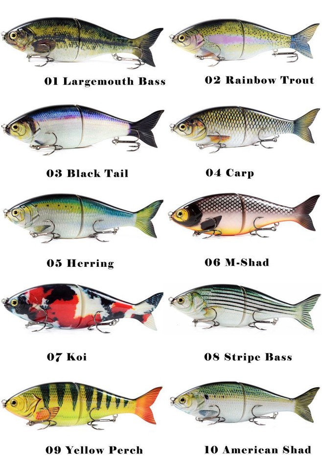 7in 2.9oz Big Size Alabama Shad Glide Swimbait Shad Fishing Bait | eBay