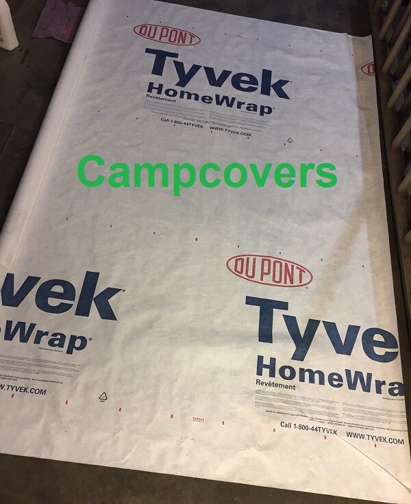 9 X 5 ft TYVEK House Wrap Paper Underlayment Siding Wall Insulation ...