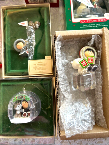 Hallmark Frosty Friends Lot (57) 1980-2022 Collection Glass Magic HUGE ...