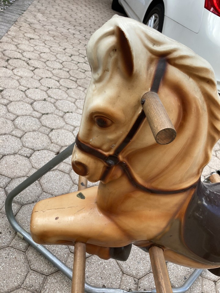 VINTAGE SPRING ROCKING WONDER HORSE | eBay