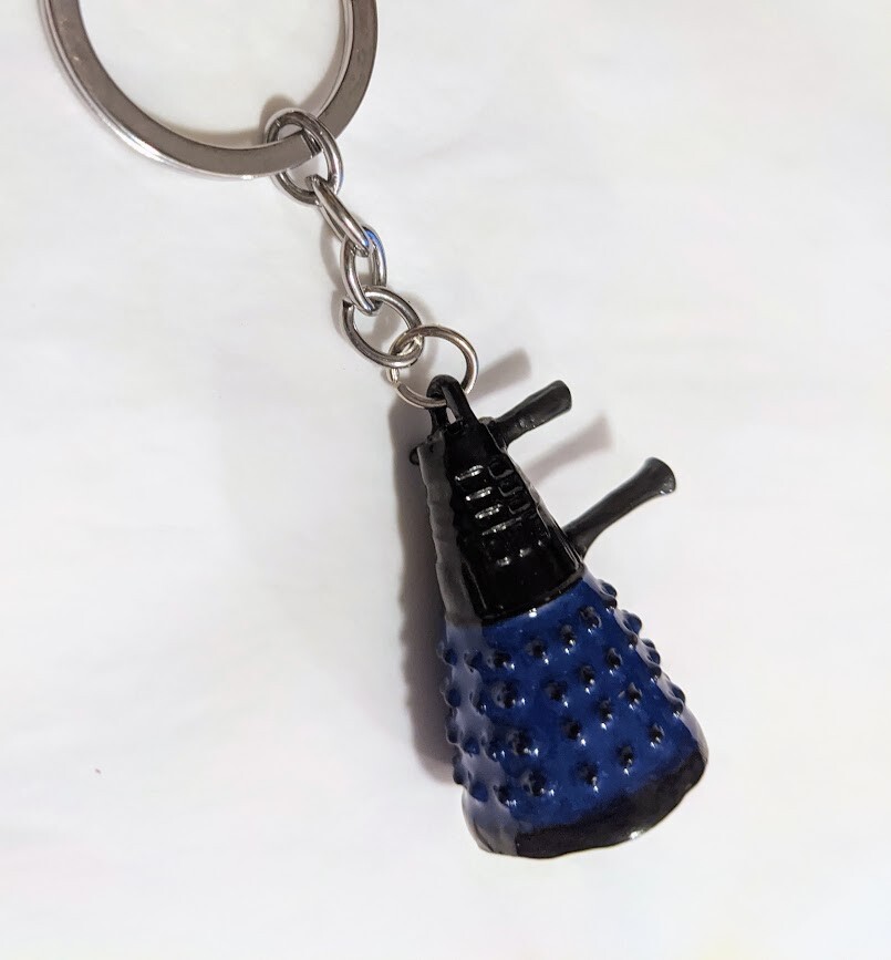 DR Doctor Who DALEK METAL Charm robot Figurine KEYCHAIN cosplay key ...