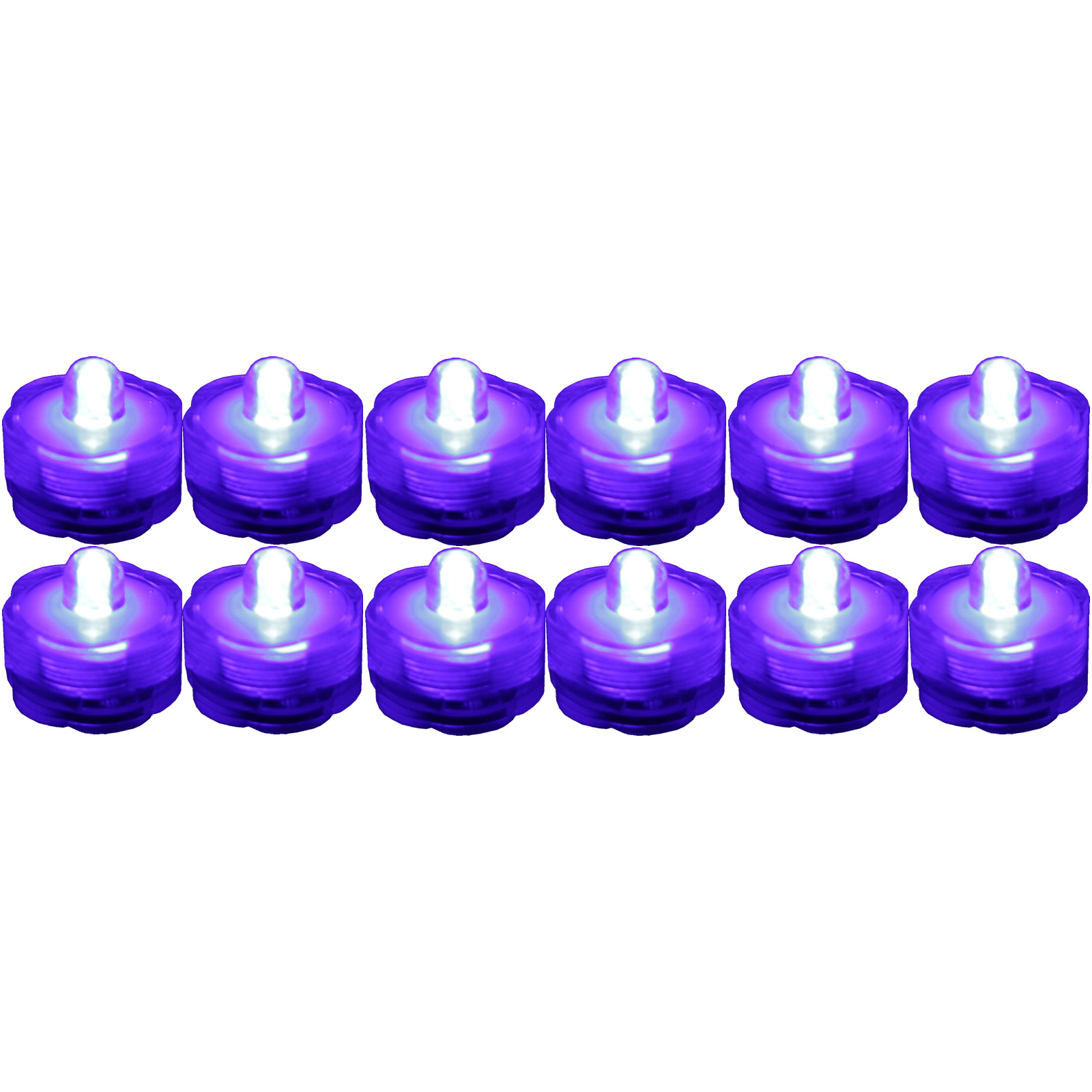 12 PURPLE LED SUBMERSIBLE Waterproof Floral Decor Wedding centerpiece ...