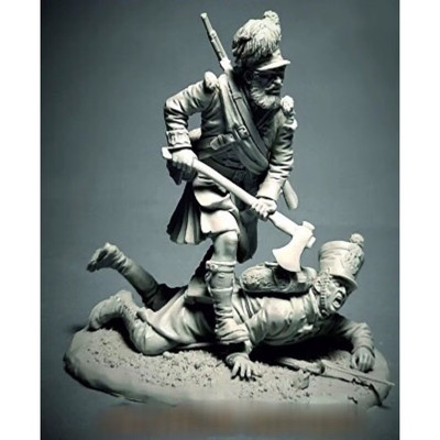 1/32 Scale 54mm Napoleonic Highlander vs Enemy Unpainted Resin Battle ...