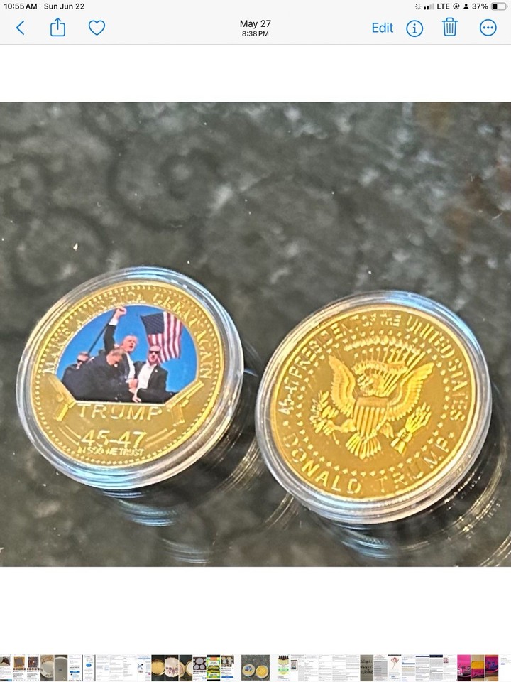 TRUMP PEN EAGLE GOLD SEAL + SIGNATURE DONALD REPUBLICAN MAGA RED METAL ...