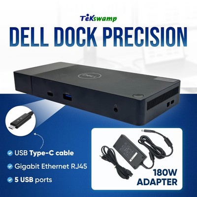 Dell USB-C Dock Station for Precision 5550 5560 5570 5680 w/ OEM 180W ...