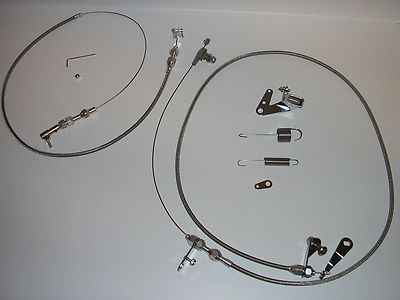 Budget Ford C4 C-4 24" Throttle & Kickdown Cable Carb Bracket Linkage ...