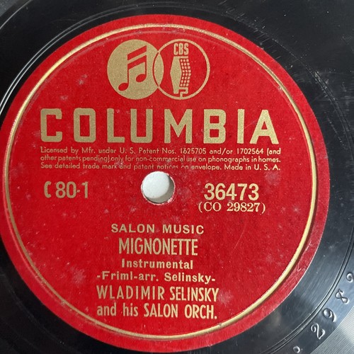10" 78 RPM-Wladimir Selinsky-Fleurette/Mignonette/Columbia 36473 | eBay