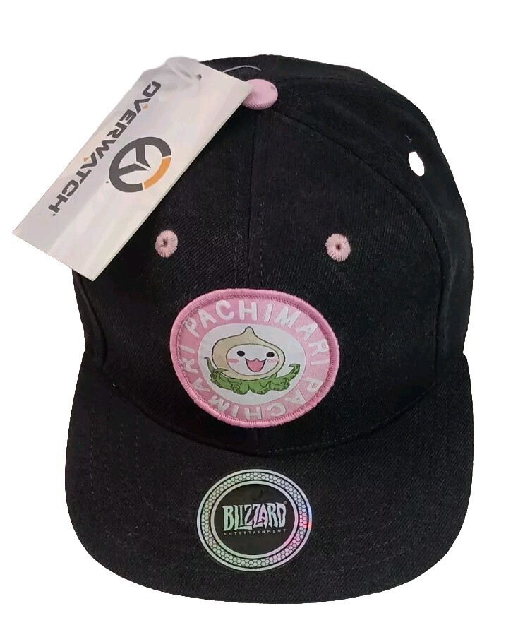 JINX Overwatch Pachimari Patch Onion Squid Snapback Baseball Hat Black ...
