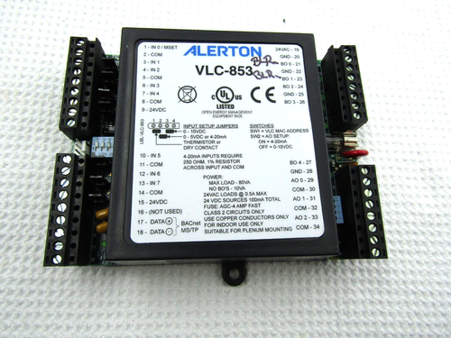 The Alerton BACtalk VLC-853 High-Performance BACnet Compliant Field ...