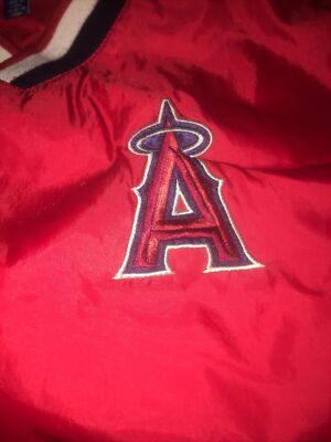 MLB Men’s Red Los Angeles Angels Anaheim Baseball Windbreaker Jacket ...