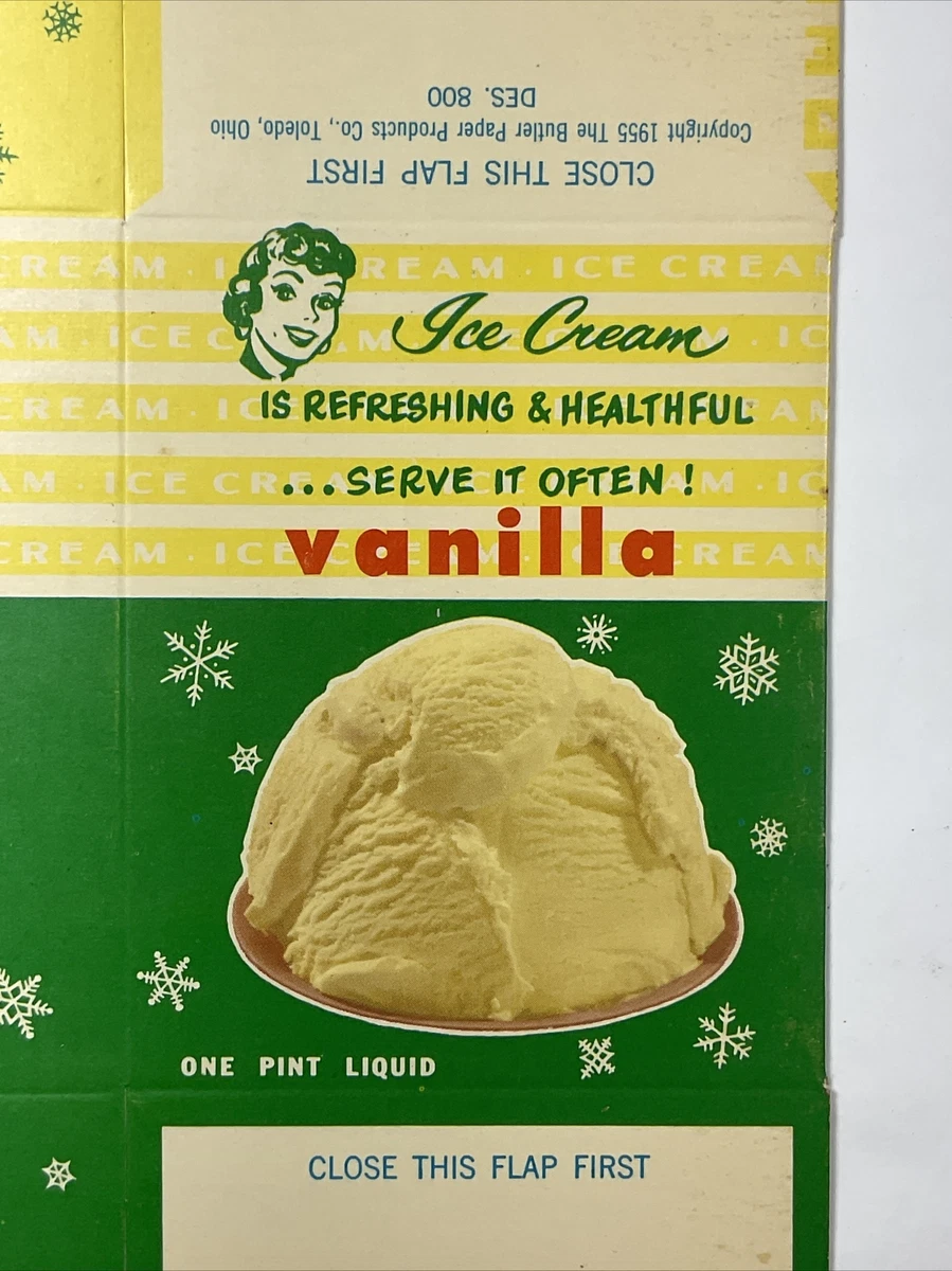 Vanilla Ice Cream Carton