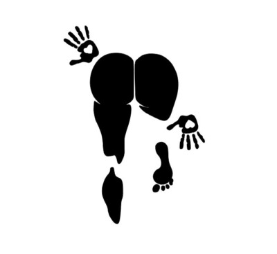 Female Butt Print Funny DieCut Vinyl Window Decal Sticker Car Truck SUV ...