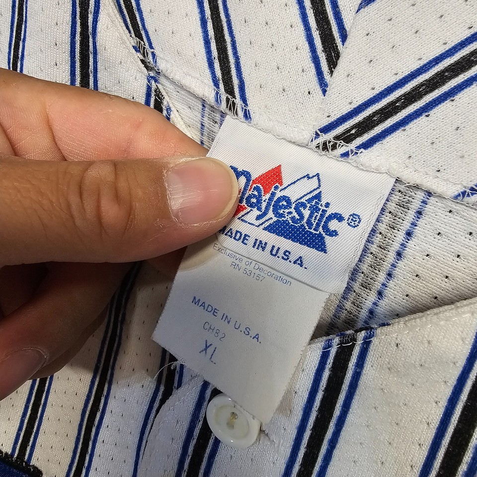 Rare Vintage 90s Majestic Duke Blue Devils Pinstripe Baseball Jersey ...