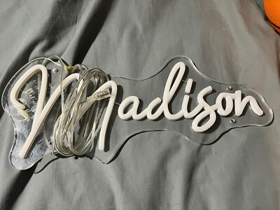 led neon name sign “Madison” | eBay