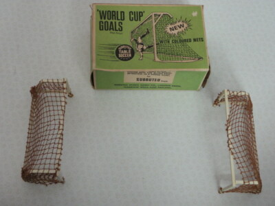 Vintage Subbuteo Table Soccer football World Cup Goal Posts Nets Set N ...