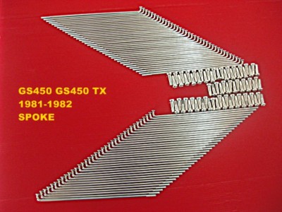 Fit SUZUKI GS450 GS450TX 1981-1982 FRONT CHROME SPOKE SET 36 Pcs.JAPAN ...